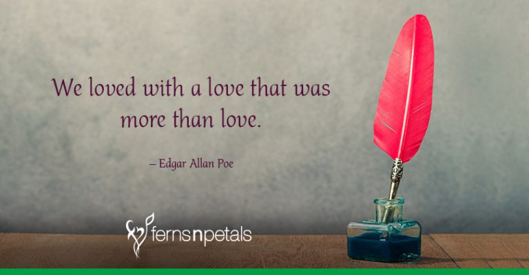 Love Quotes by Famous Authors - Ferns N Petals